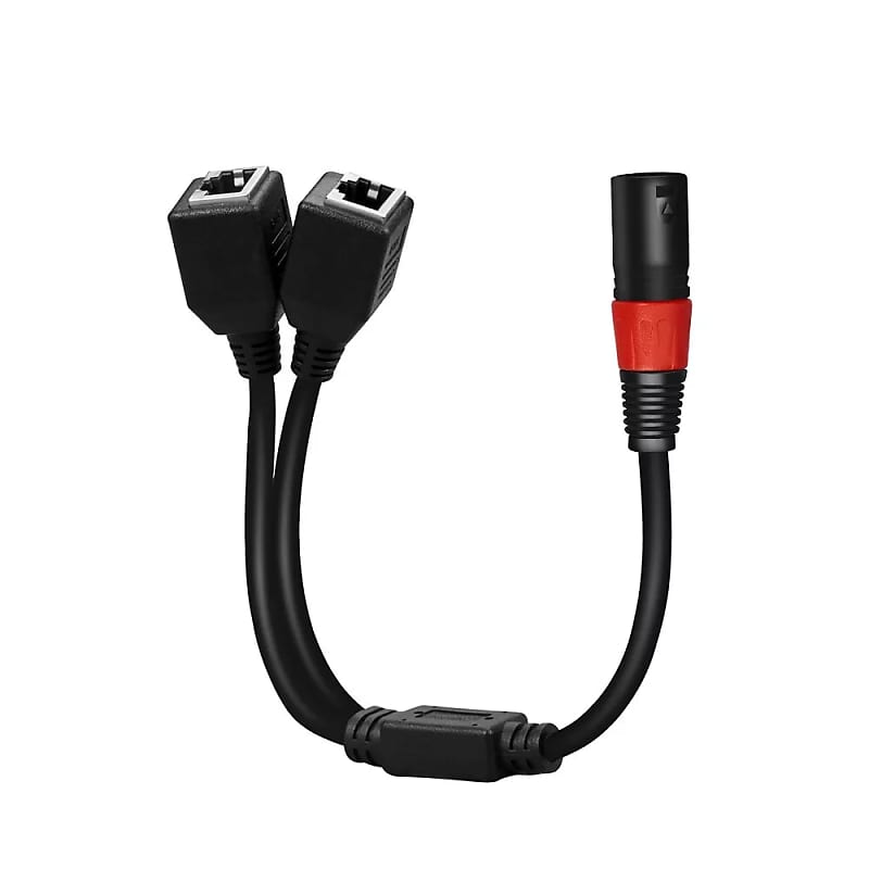 Dmx Adapter Cable Xlr 3 Pin Male To Dual Rj45 Y Splitter | Reverb