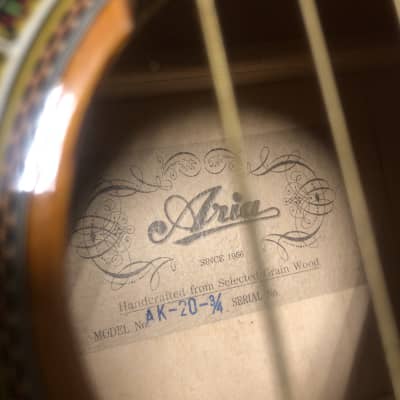 Aria AK-20-3/4 Classical Guitar-3/4 size | Reverb