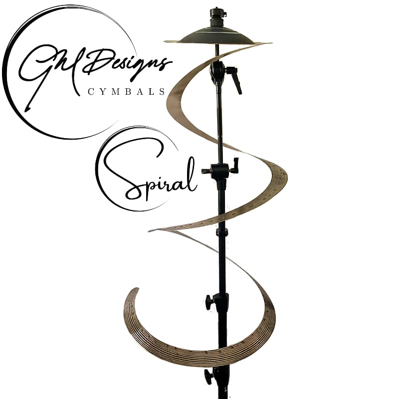16" GM Designs Spiral Cymbal w/ 8" Bell - Unusual Shape and | Reverb