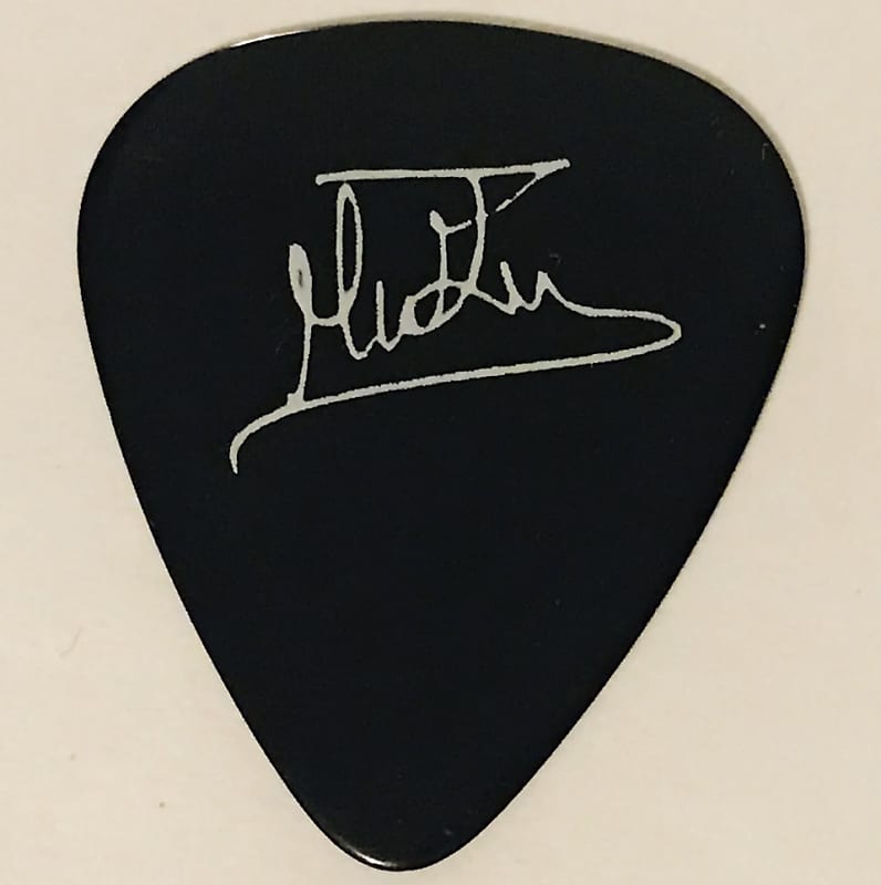 Foreigner Mick Jones Concert Tour Guitar Pick 2008 - Black | Reverb