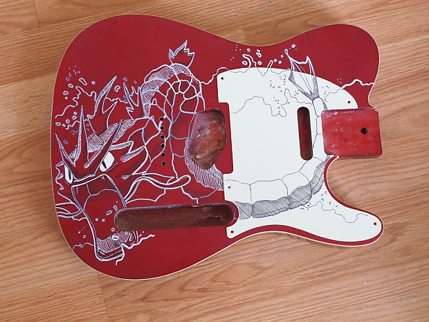 Maverick Double Bound Telecaster Body Candy Apple Red | Reverb UK