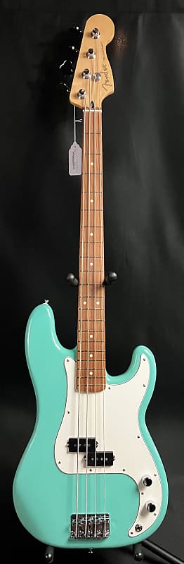 Fender Player Precision Bass 4-String Bass Guitar Sea Foam | Reverb