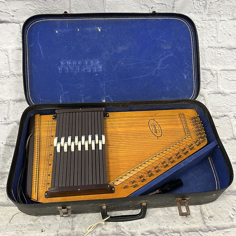 Silvertone Autoharp by Oscar Schmidt with Case | Reverb
