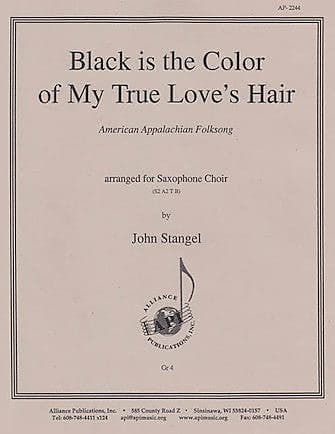 Black Is The Color Of My True Loves Hair Sax Chr Black Is The | Reverb