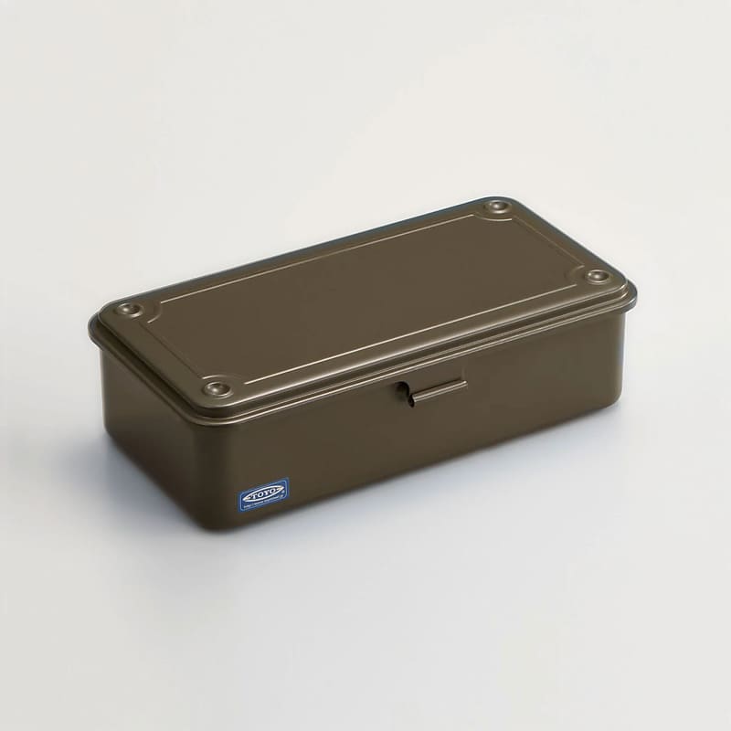 Toyo: T-190 Stackable Steel Accessories Box Military Green | Reverb