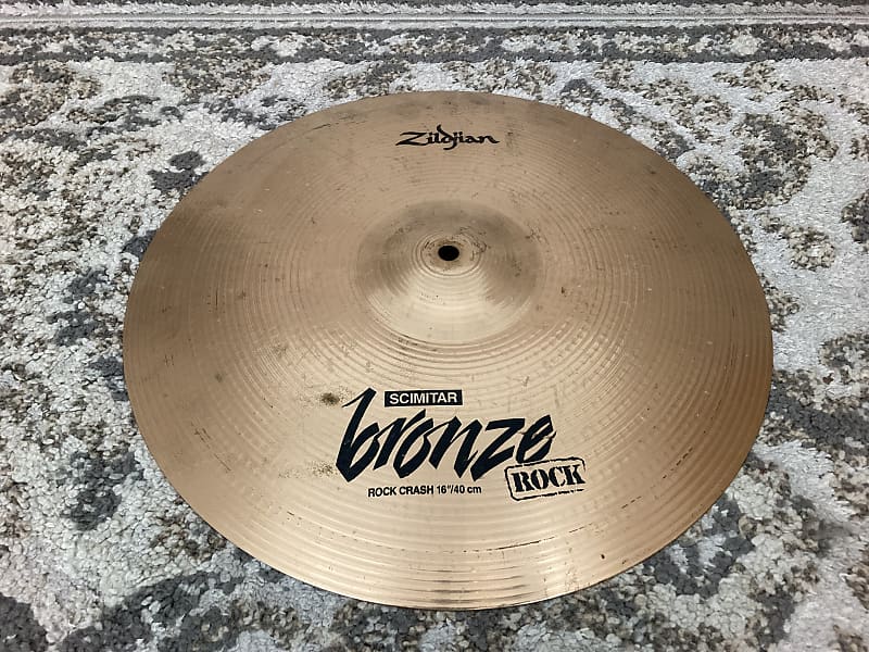 Used Zildjian 16" BRONZE SCIMITAR ROCK CRASH Cymbal | Reverb