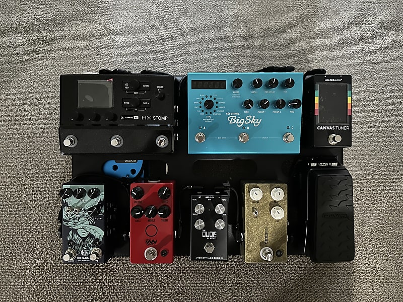 HX Stomp Pedalboard with Various Pedals | Reverb