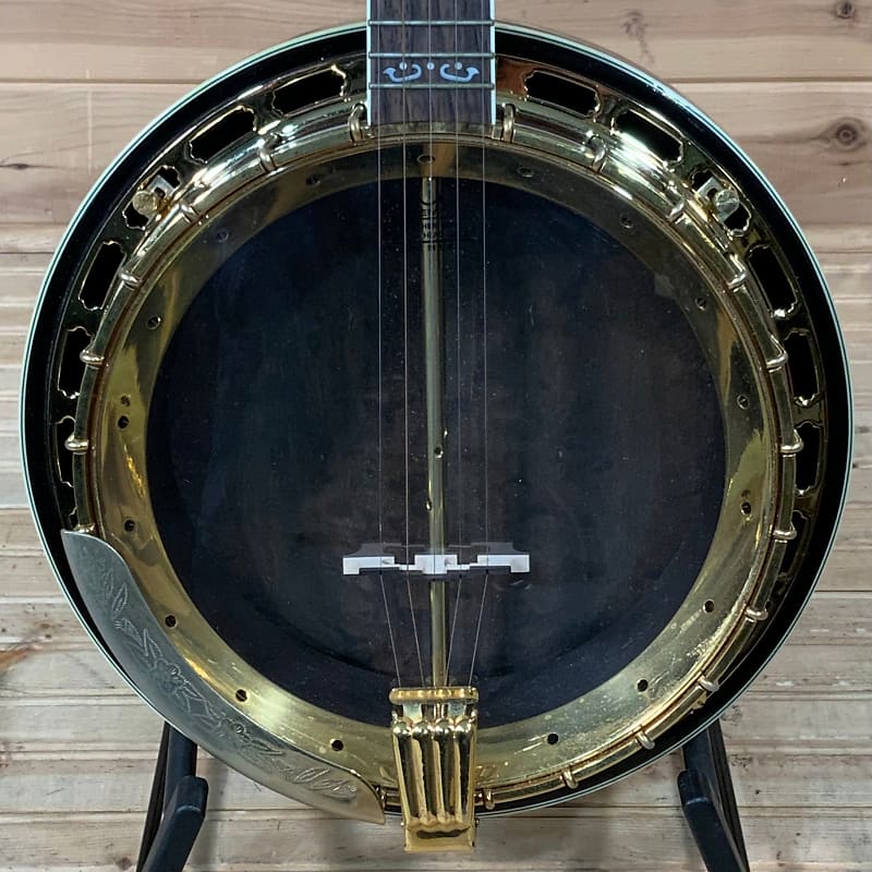 Samick Gold Bluegrass SB-4 5 String Banjo USED | Reverb