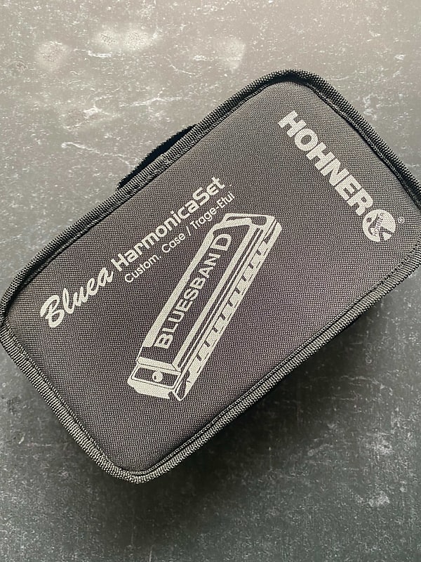 Hohner 7 Blues Harmonica Starter Set with mouth holder | Reverb
