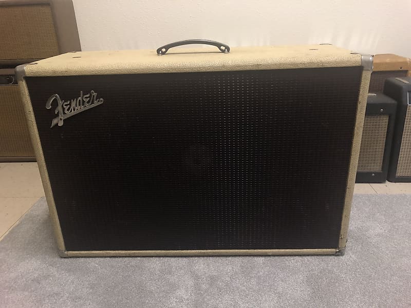 1962 Fender Bandmaster Cabinet 1x12 Piggyback Tone Ring with | Reverb