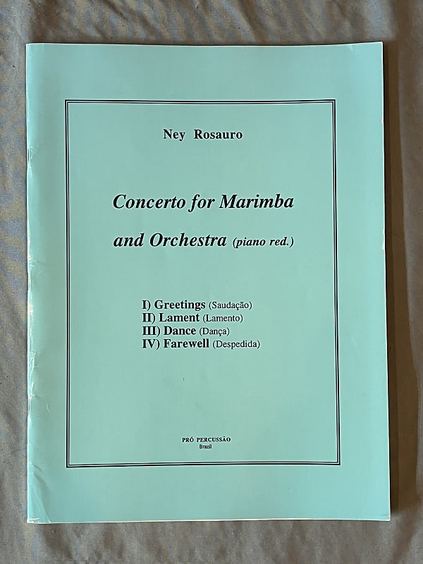 Concerto for Marimba and Orchestra (piano red.) - Ney Rosauro | Reverb