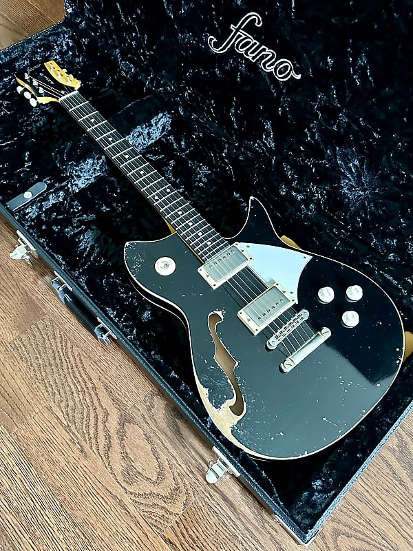 Fano Alt de Facto RB6 Thinline - Bull Black (Ron Ellis Bette | Reverb