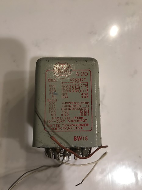 Classic UTC A-20 Mix and Match Transformer from the | Reverb Canada