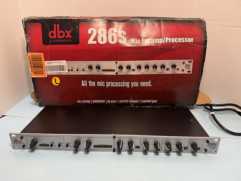 DBX 286s Microphone Preamp Processor Channel Strip Compressor | Reverb