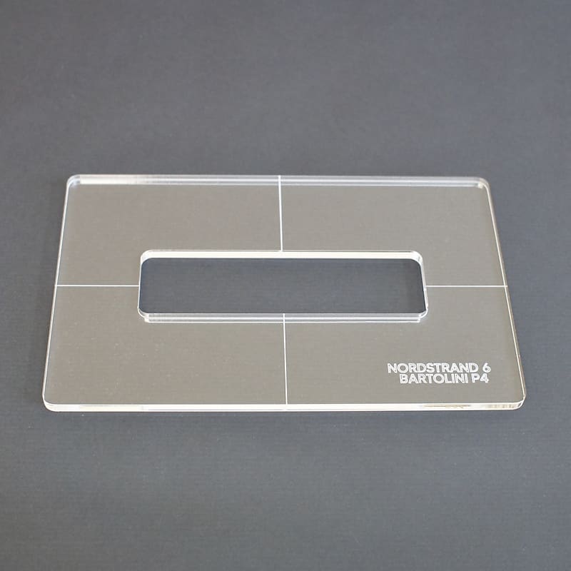 Bass Pickup Routing Template - 6 String Soapbar (P4, | Reverb