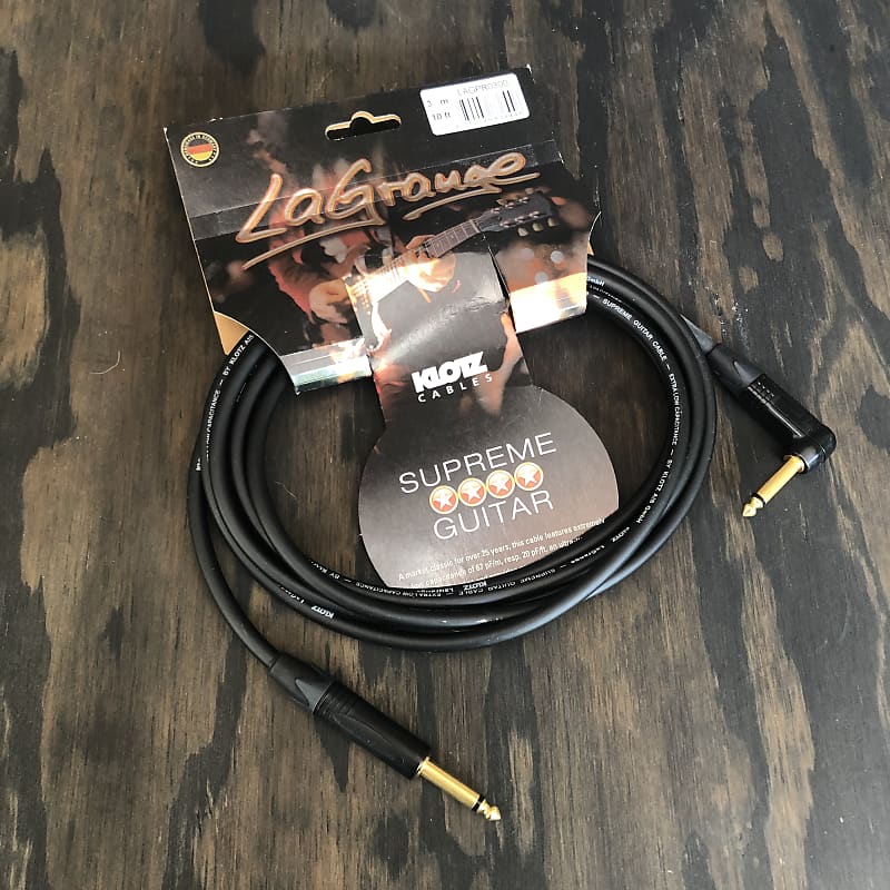 Klotz LaGrange Supreme Guitar 1/4" Instrument Cable 10ft | Reverb
