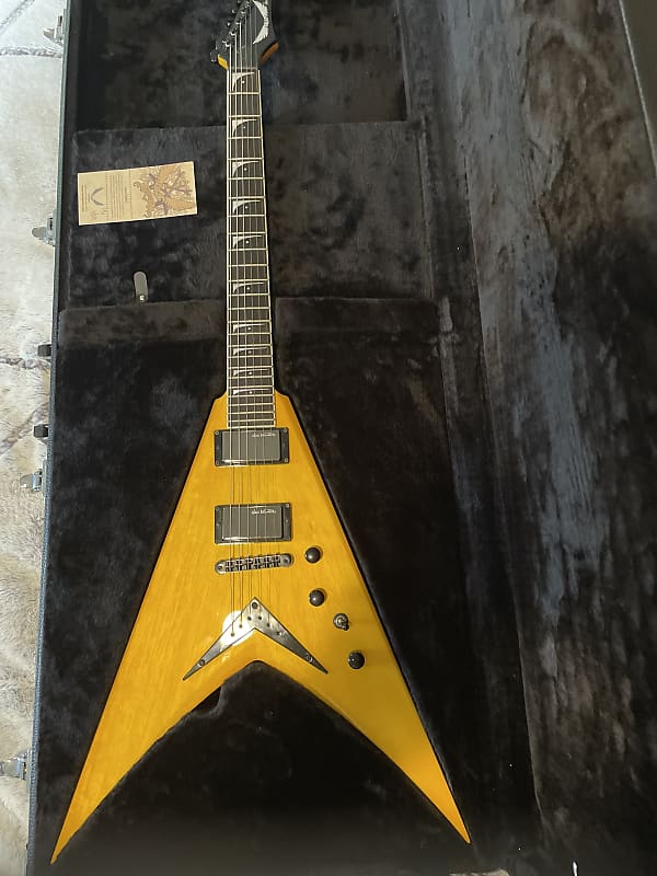 Dean Dave Mustaine VMNT 2010s - Trans Amber Korina Limited | Reverb