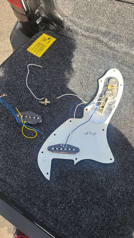 Fender 69 thinline prewired pickguard Telecaster with output | Reverb
