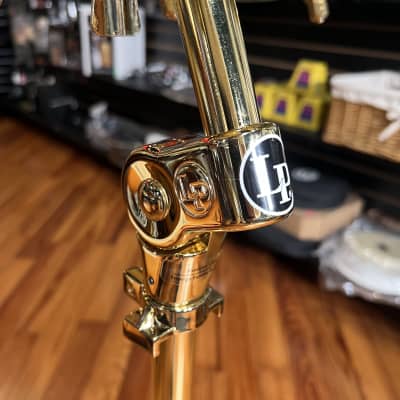 LP Latin Percussion Bentley's Exclusive Gold Bongo Stand w/ | Reverb