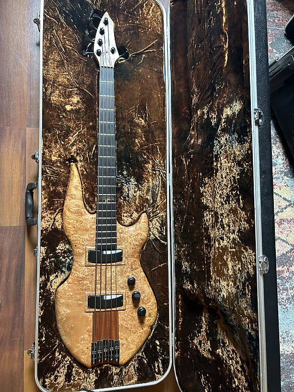 Custom 5 String Bass Mayan Special 2012 - Burl Natural | Reverb