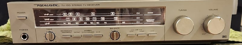 Realistic Vintage Realistic TV-100 Stereo TV Receiver 80s | Reverb