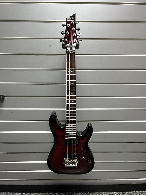 Schecter Demon-7FR 2010'S - Crimson Red Burst | Reverb UK
