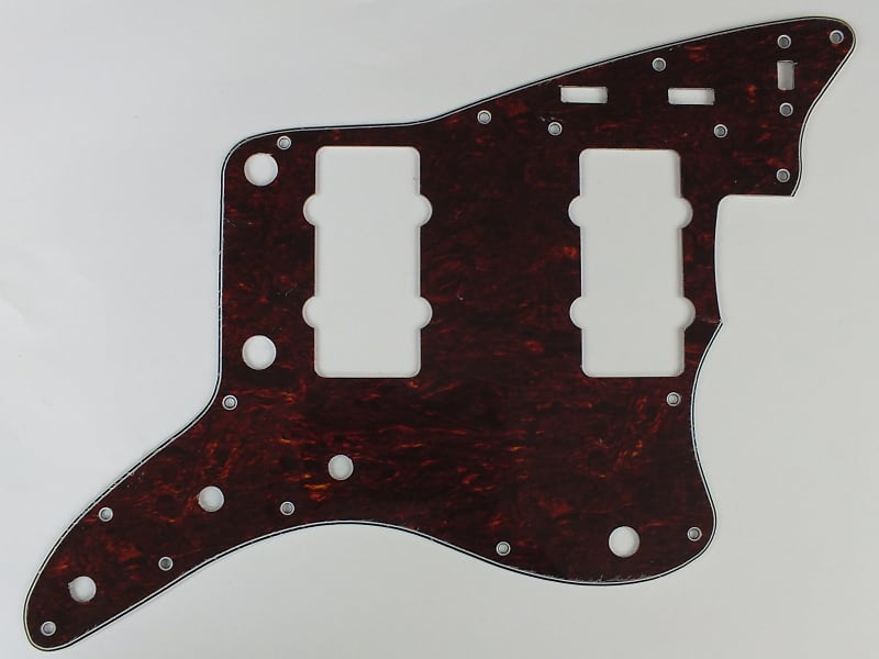 Jazzmaster Scratch Plate Red/Black Tortoiseshell 4 ply | Reverb UK