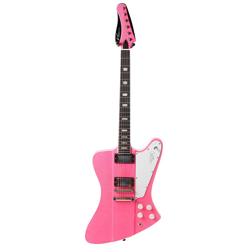 Kauer Banshee Deluxe - Neon Pink Sparkle w/ Gig Bag | Reverb