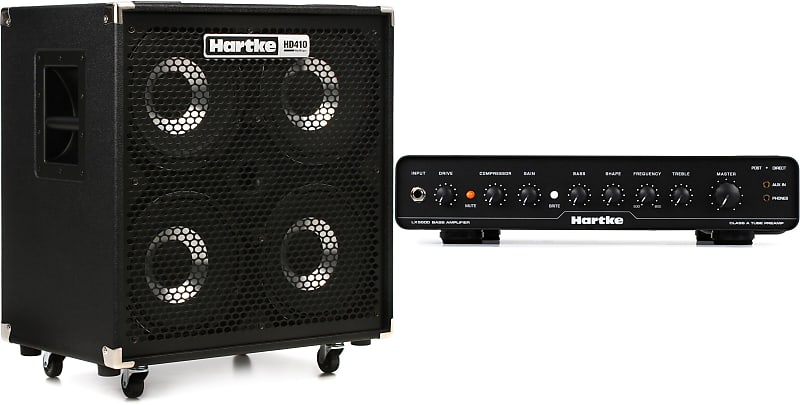 Hartke HyDrive HD410 1 000-watt 4x10" Bass Cabinet Bundle | Reverb