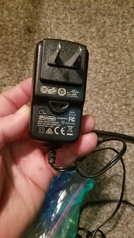 Dunlop 18 volt adapter For all 18volt "center-negative" | Reverb
