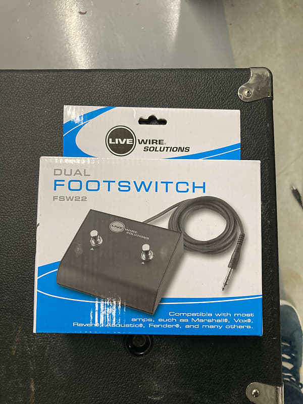 Live Wire FSW22 footswitch Black unopened dual footswitch | Reverb