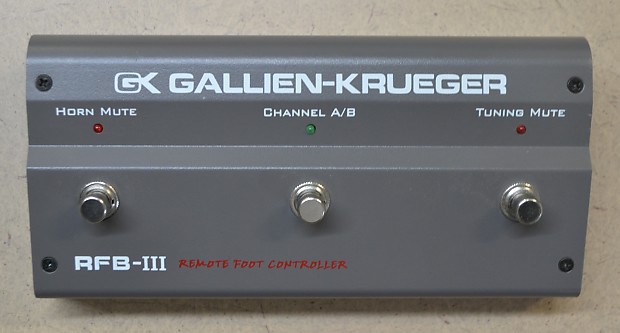 Gallien-Krueger RFB-III Remote Foot Controller | Reverb