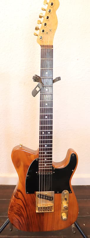 Custom Solid Walnut & Curly Maple Telecaster early 1990s | Reverb