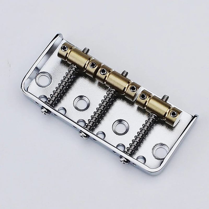 Fixed Hardtail Telecaster Tele Style Guitar Bridge with Brass | Reverb