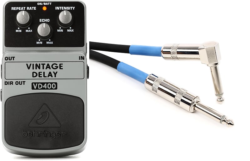 Behringer VD400 Vintage Delay Pedal Bundle with Pro Co EGL-20 | Reverb