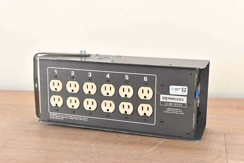 Leprecon LD-360-DMX-HP 6-Channel Edison DMX Dimmer Pack | Reverb