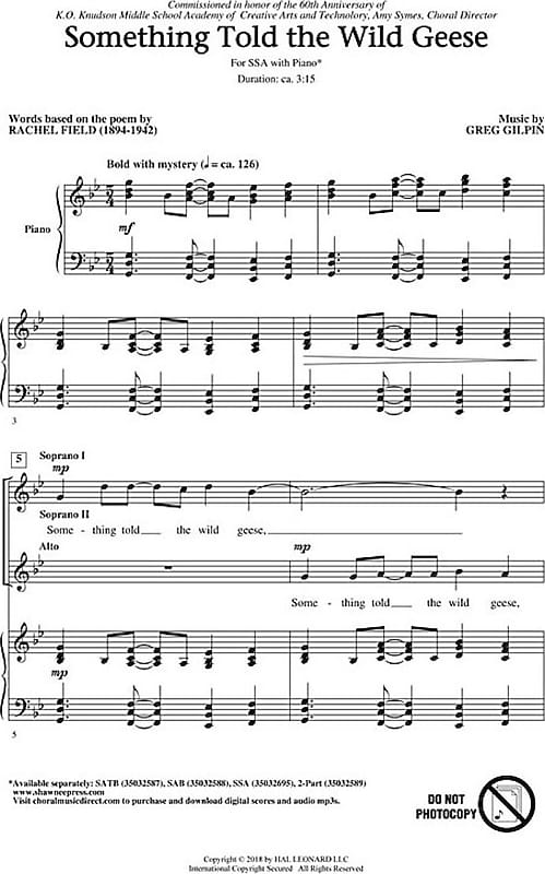 Something Told the Wild Geese | Reverb