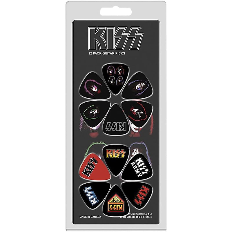 Perri's KISS Medium Gauge Guitar Pick 12 Pack | Reverb