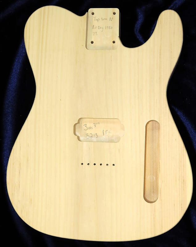 1 Piece Aged 35yrs Pine Telecaster Tele Body Humbucker 3lbs | Reverb