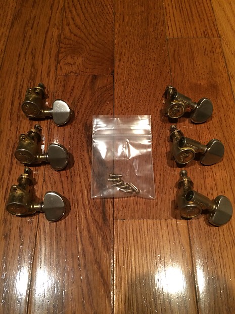 Grover Patent Pending Rotomatic Tuners 1968 Worn Aged Gold | Reverb