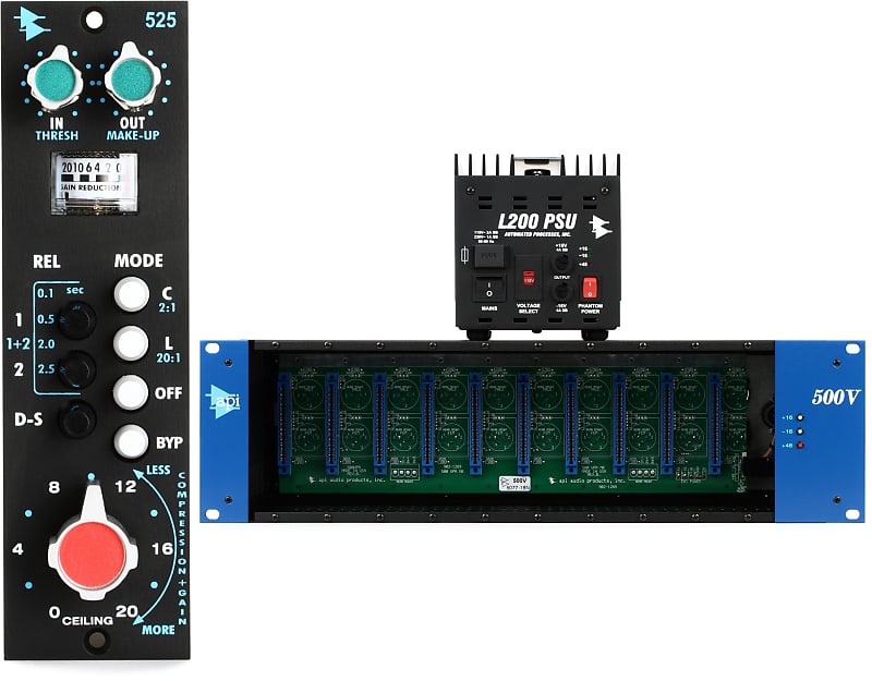API 525 500 Series Compressor Bundle with API 500V 10-slot | Reverb