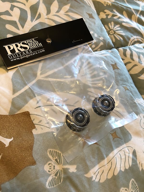 PRS Lamp shade knobs Clear and black | Reverb