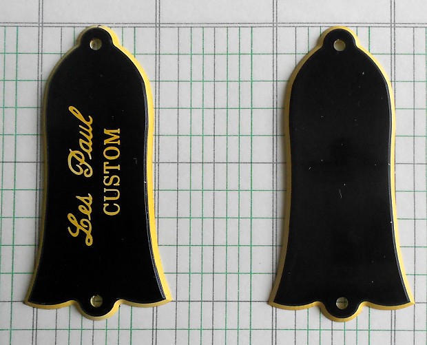 Bell Truss Rod Cover Les Paul - Es 335 & More Black/Cream | Reverb