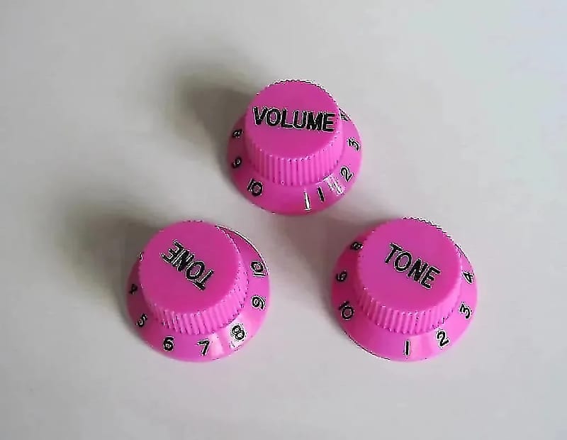 3Pcs Purple Guitar Tone and Volume Control Knobs | Reverb