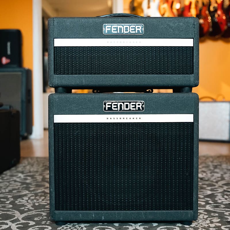 Fender Bassbreaker 15W Bass Amp Head + Bassbreaker Cabinet - | Reverb