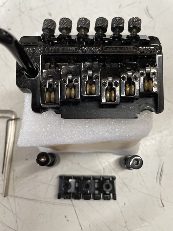 Kahler Flyer bridge w/locking nut - Black | Reverb