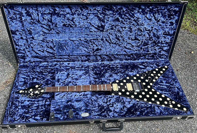GMW Guitars Polka Dot Flying V W/OHSC Randy Rhoads Zakk Wylde | Reverb