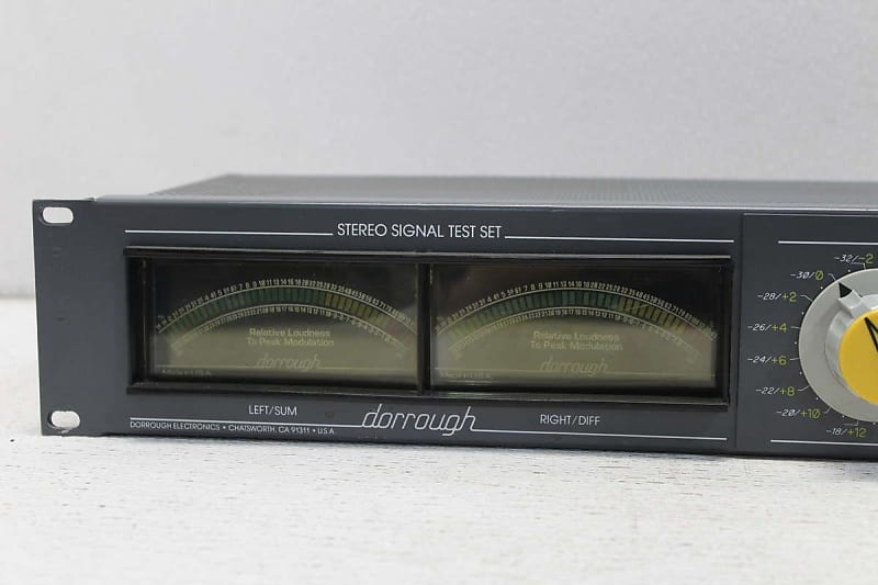 Dorrough 1200b Stereo Loudness monitor VU Meters Signal Test | Reverb