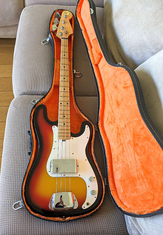 Kay Precision Bass Guitar 1970s - Sunburst in As New | Reverb