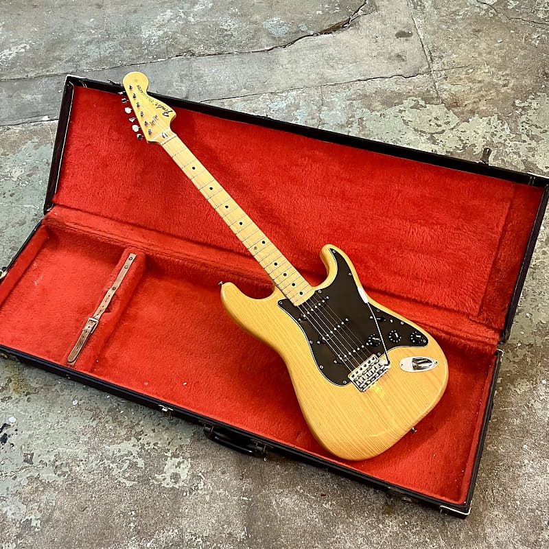 Fender Stratocaster 1975 - Natural original vintage USA maple | Reverb